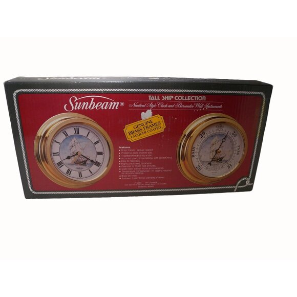 Sunbeam | Wall Decor | Vintage Sunbeam Nautical Tall Ship Brass ...